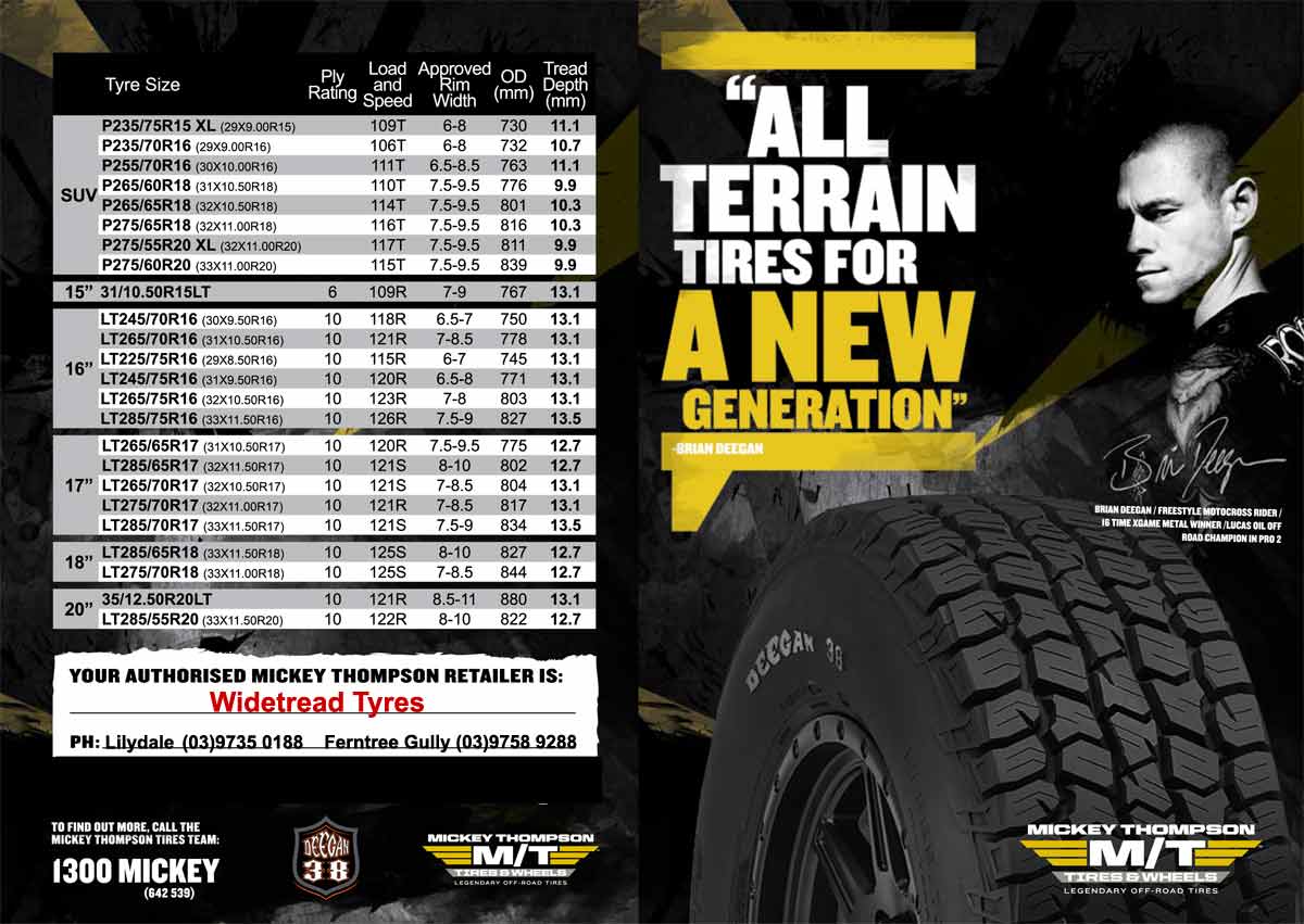 Mickey Thompson tyres Ferntree Gully